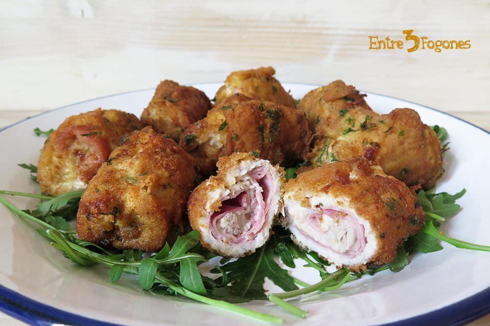 Rollitos de Pollo al Horno Rellenos de Jamón Serrano y Queso