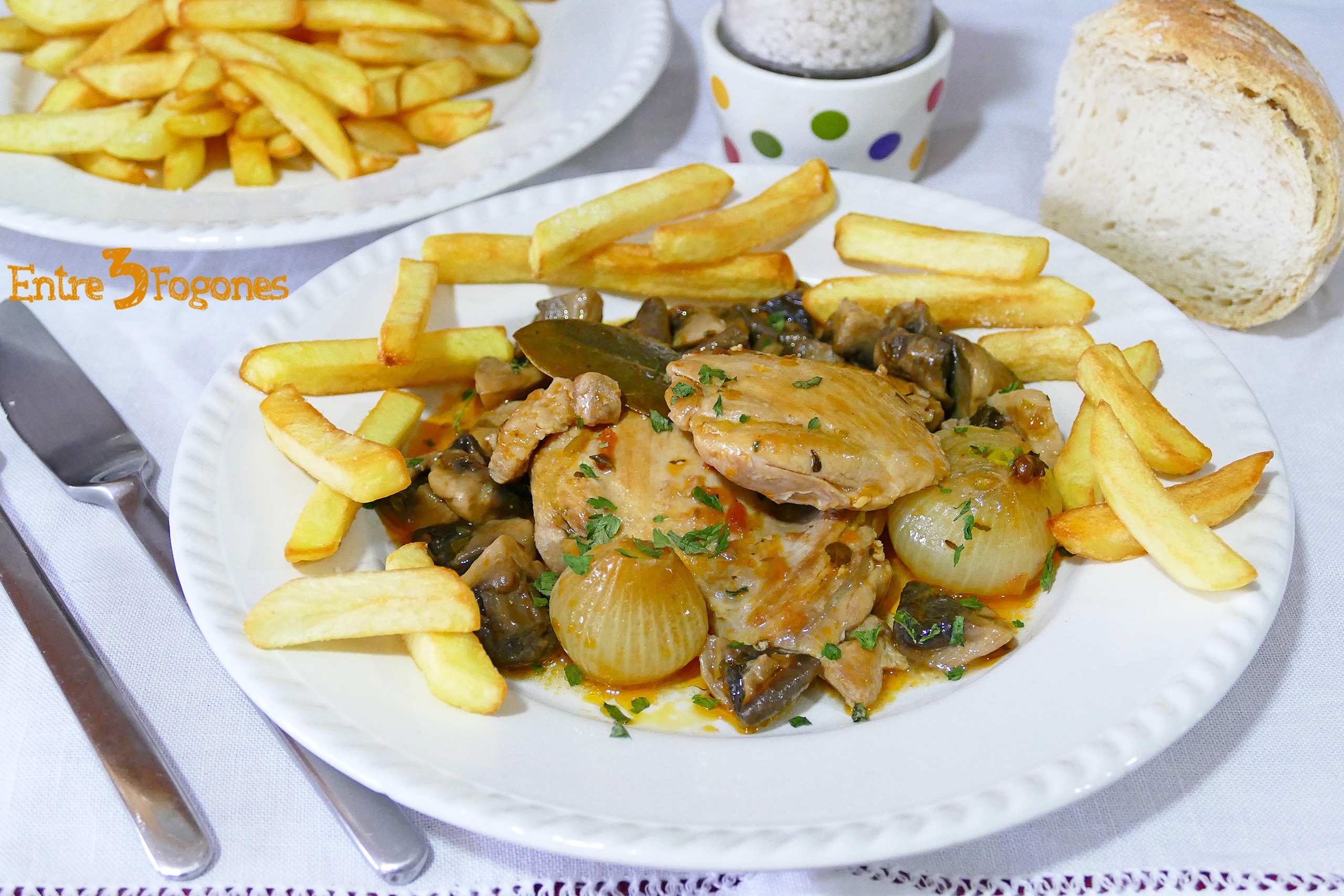 Pollo con Champiñones