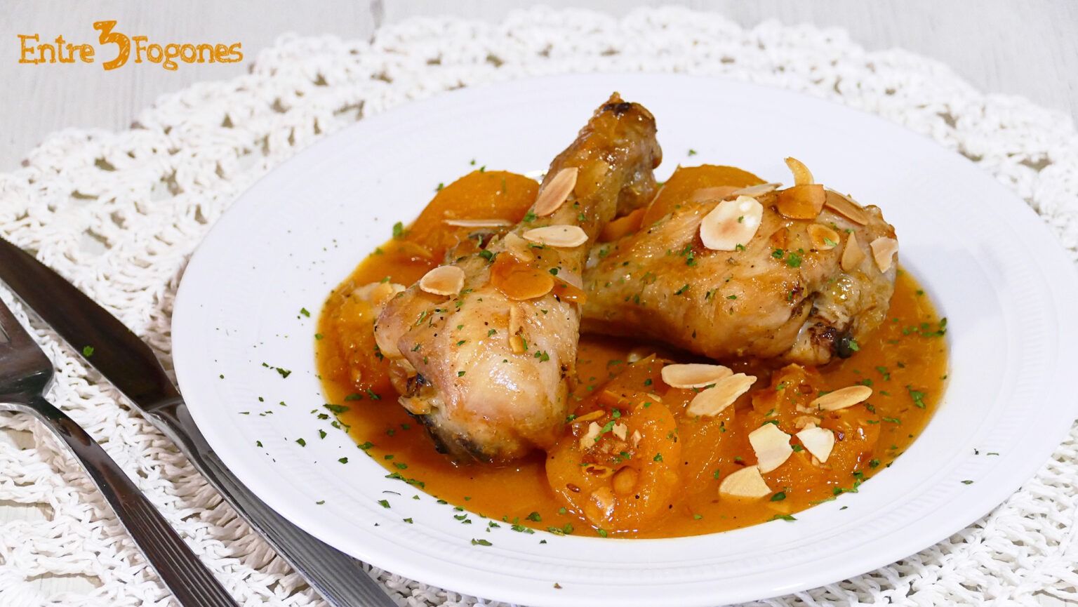 Jamoncitos de Pollo al Horno con Verduras al Vino Blanco