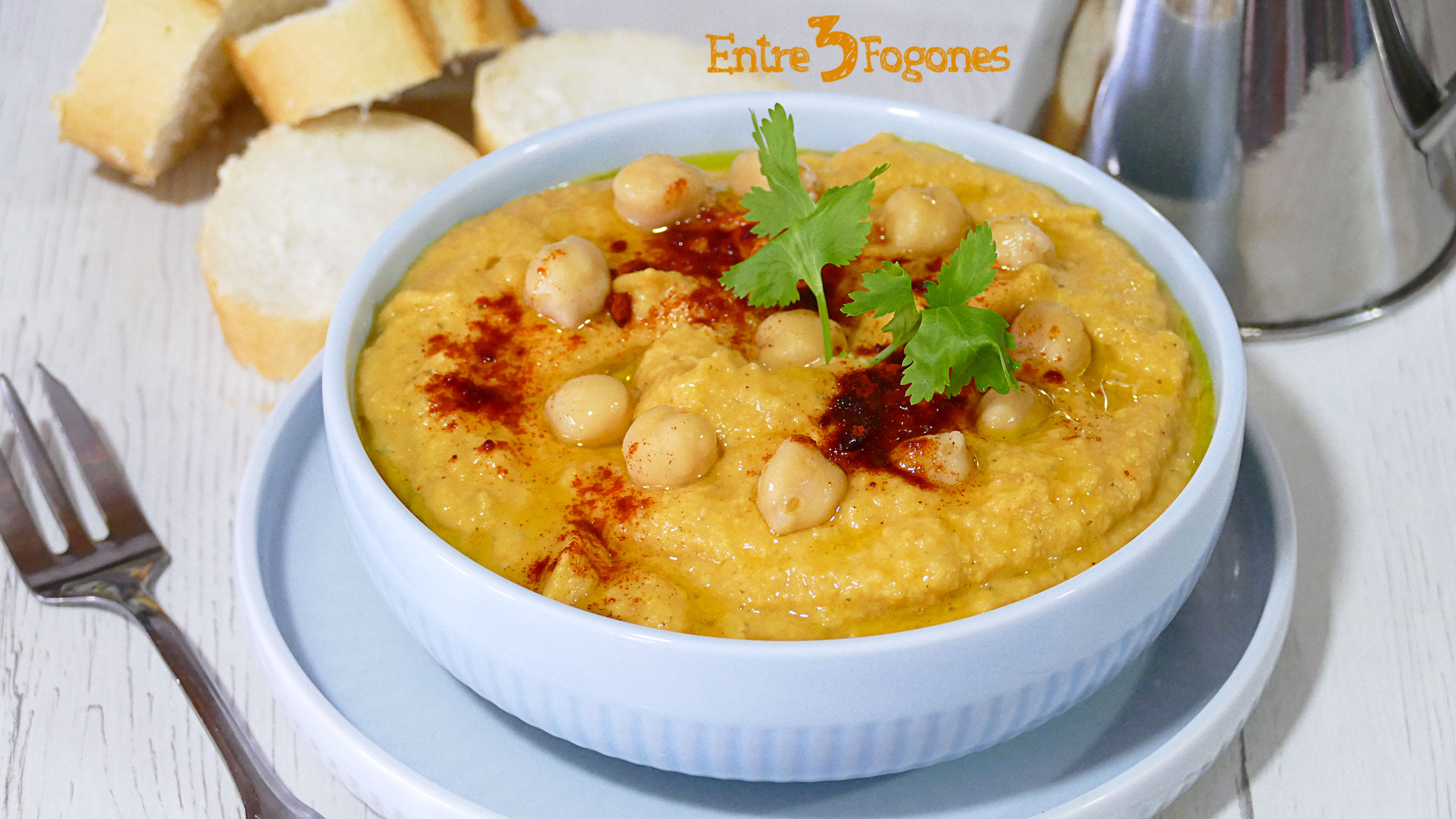 Hummus de Garbanzos con Tahini Casero en Thermomix