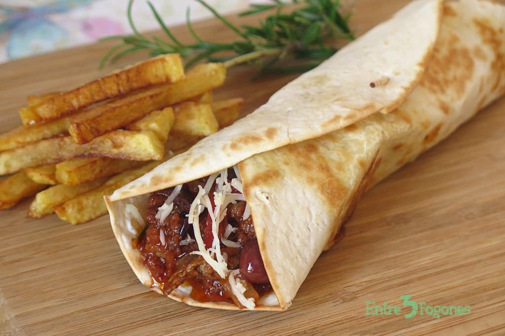 Wraps de Ternera a la Italiana